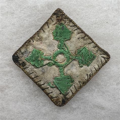Us Army 4th Infantry Division Patch Bullion German Made Fitzkee Militaria Collectibles