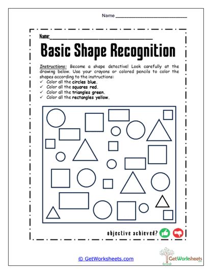 Shape Sort Worksheet Coloring And Categorizing Shapes