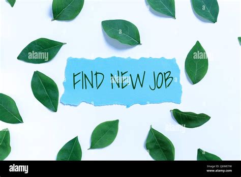 Text Sign Showing Find New Job Business Idea Searching For New Career