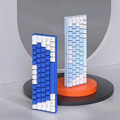 61 Keys Mini Gaming Keyboard 60 Percent Led Backlit Blue Switch Teclado