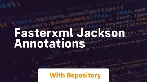 fasterxml jackson annotations youtube