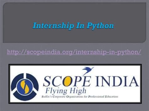 Ppt Internship In Python Powerpoint Presentation Free Download Id