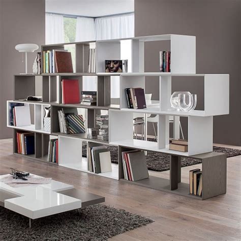 Libreria Divisoria Bifacciale Per Separare Ambienti August