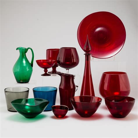 14 Glass Objects Reijmyre And Orrefors And Italy And More Bukowskis