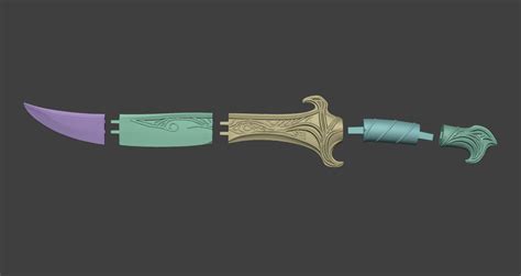 🧝 Elf Dagger・ Stl File For 3d Printing・cults