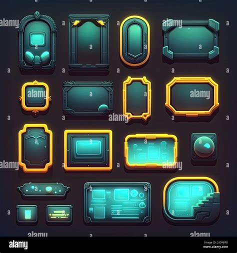 Square Rectangle Frame Game Ai Generated Board Ui Design Interface