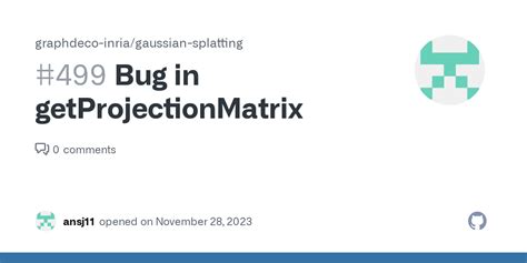 Bug In GetProjectionMatrix Issue Graphdeco Inria Gaussian Splatting GitHub