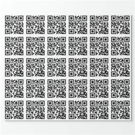 To Personalize Qr Code Wrapping Paper Zazzle