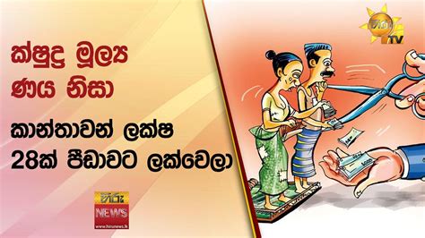 ක්ෂුද්‍ර මූල්‍ය ණය නිසා කාන්තාවන් ලක්ෂ 28ක් පීඩාවට ලක්වෙලා Hiru News