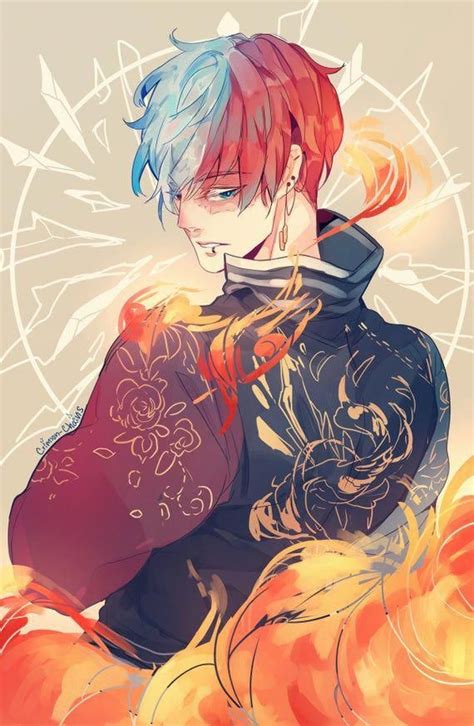 Todoroki Punk Etsy Anime Guys Anime Characters Cute Anime Guys