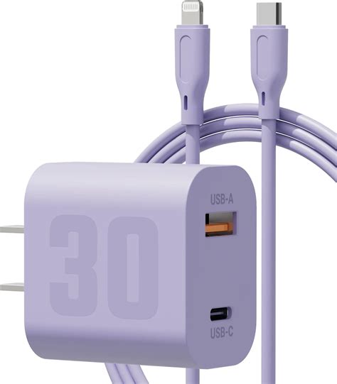 Amazon Pd充電器 30w Type C 急速充電器 アイフォン15mケーブル付き Usb Ausb C 2ポート Ac