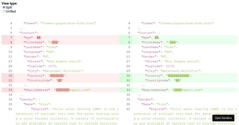 react diff view codesandbox