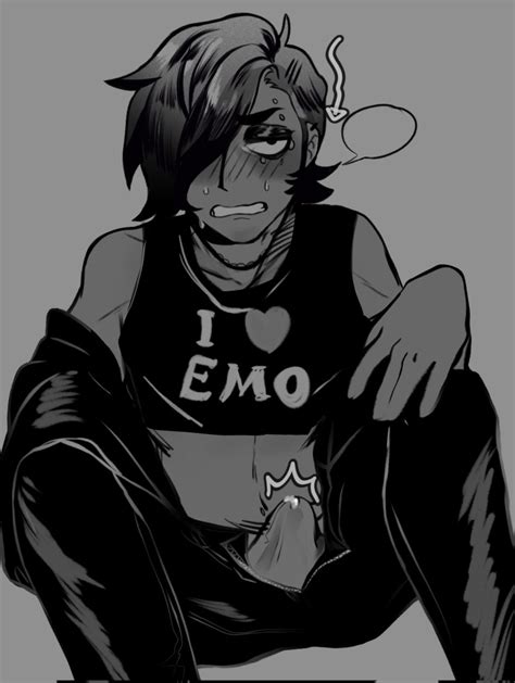 Rule 34 Alternative Clothing Emo Evygur0 Artist Gay Hard On Male