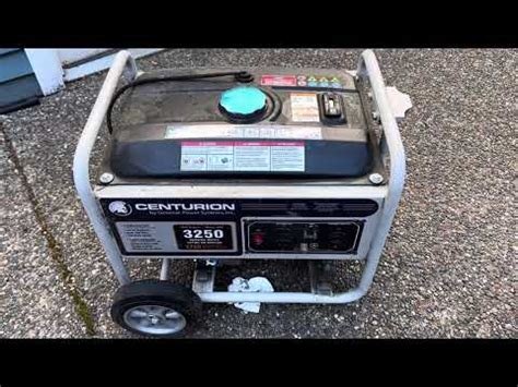 Centurion 3250 generator - YouTube