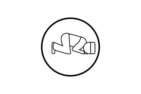 Outline Pray Graphic By Abimanyustudio · Creative Fabrica