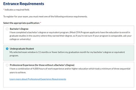 Is The Entrance Requirements Enforced Rcfa