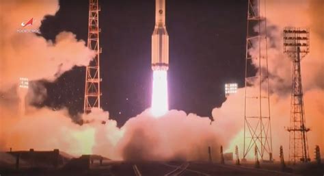 Russian Proton Rocket Launches Communications Satellite For Angola