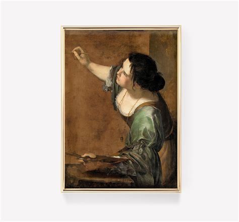 Premium Print Artemisia Gentileschi Self Portrait As The Allegory Of Painting Vintage