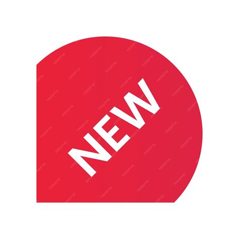 Premium Vector Red Badge Labels Or Sticker New Tag