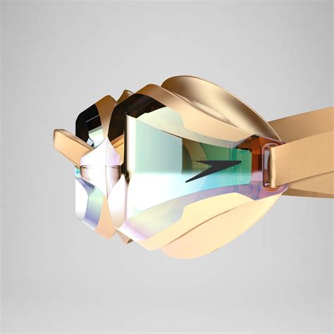 Adult Fastskin Speed Socket 20 Mirrored Goggles Gold Speedo Uk