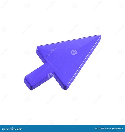 3d Arrow Pointer Mouse Cursor Icon Computer Interface Render Click