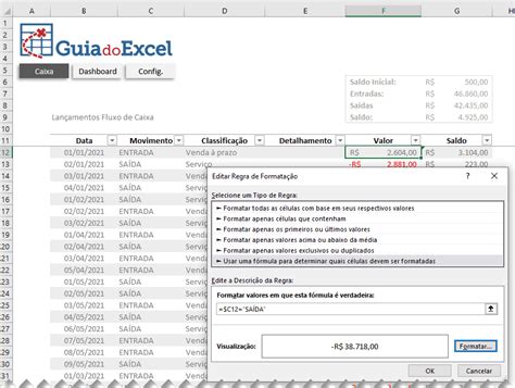 Planilha De Fluxo De Caixa Gratuita Excel Guia Do Excel
