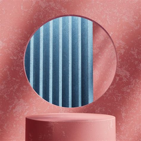 Premium Photo 3D Background Podium Display Natural Nude Pink Banner