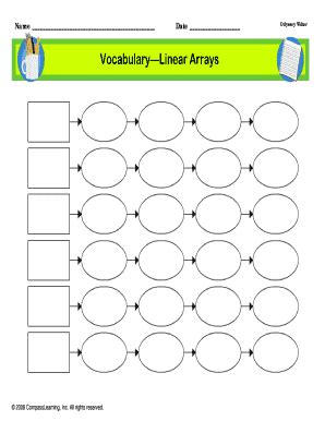 Fillable Online Vocabulary Linear Arrays Fax Email Print PdfFiller