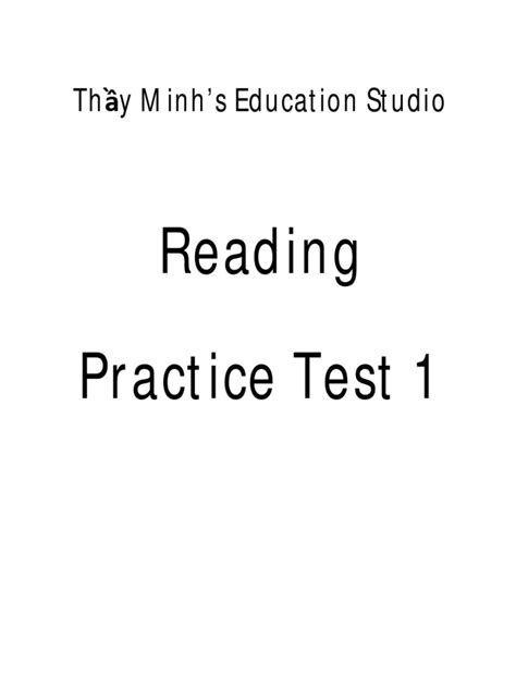 Advancedreading Practice Test 1 Pdf Knowledge