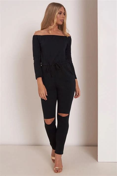 Women Rompers Jumpsuit 2017 Autumn Slash Neck Long Pants One Piece Off