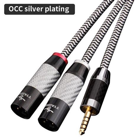 7n Occ Hifi 44mm To 2xlr Cable For Mp3 Dac Amp 44mm Jack Audio Output