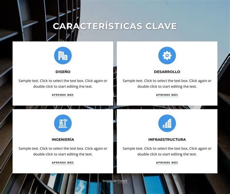 4 Celdas Con Iconos Y Textos Plantilla CSS Por Nicepage