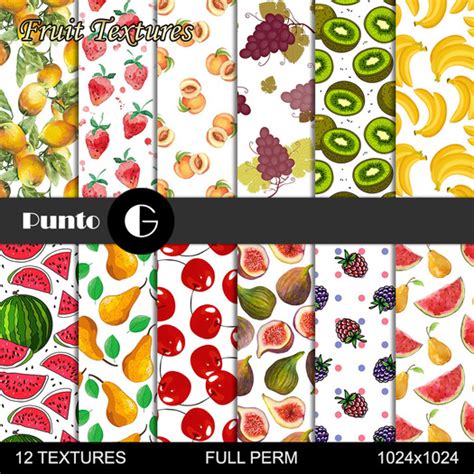 Second Life Marketplace Fruit Textures