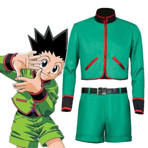 An Anime Character In Green And Black Clothes With His Hand On His Face