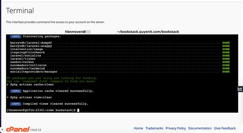 hướng dẫn cài đặt bookstack trên cpanel