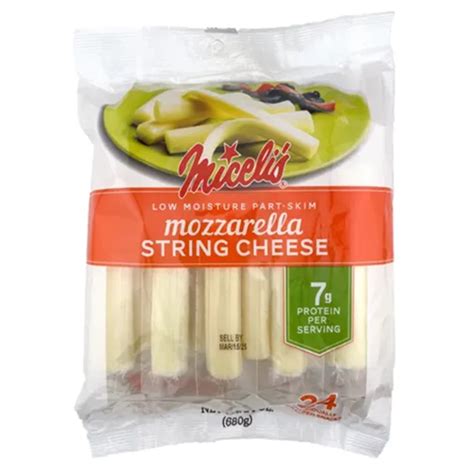 Miceli S Low Moisture Part Skim Mozzarella String Cheese Club Pack