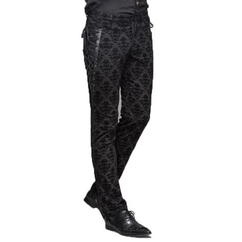 Buy Gothic Punk Victorian Mens Pants Black Steampunk