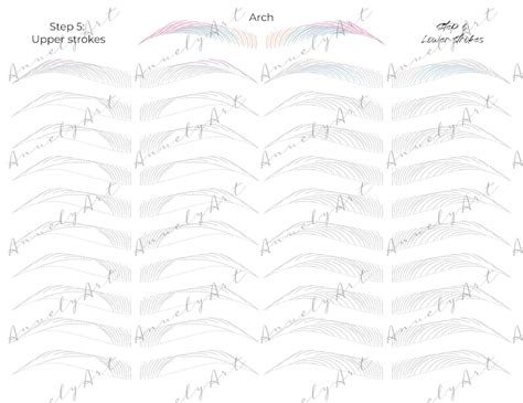 Microblading Patterns Nanoblade Pattern Basic Advance Curve S