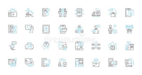 Sales Tracking Linear Icons Set Metrics Pipeline Conversion
