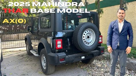 2025 Mahindra Thar Base Model Axo Diesel Mt Thar Vlog Offroad