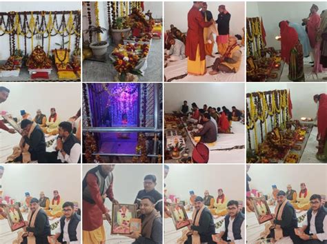 मां बाल सुंदरी देवी मंदिर में दूसरे दिन हुए जलाधिवास अन्नाधिवास