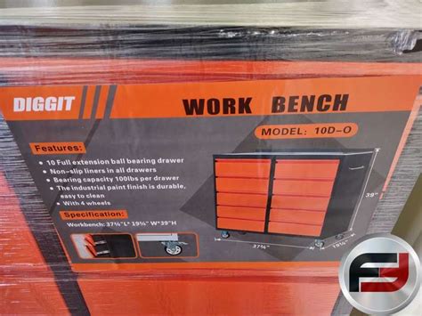 Diggit 10 Drawer Work Bench Freije And Freije Auctioneers