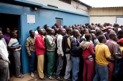 Premium Ai Image Photo A Lots Of People Waiting In Line In Front Of