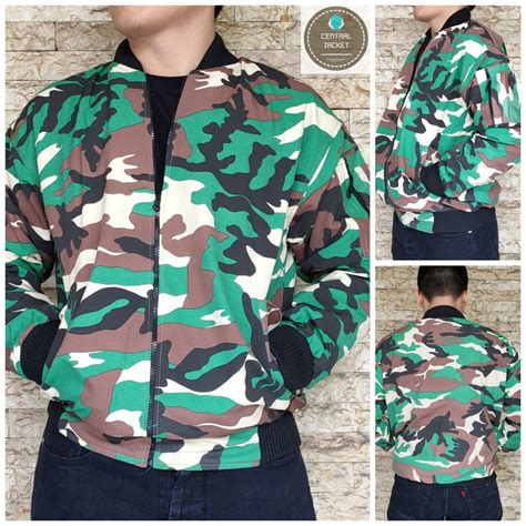 Jual Jaket Bomber Motif Loreng Premium Bomber Pria Bolak Balik Motif