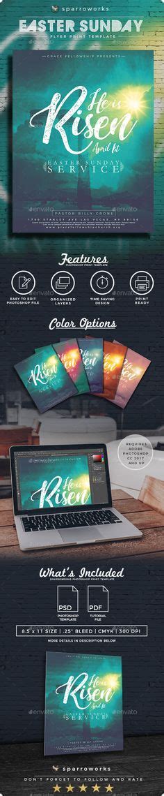 Flyer Discover 74 He Is Risen Flyer Ideas Flyer Template He Is