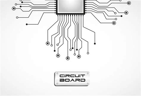 Circuit Board Cpu Stock Vector Grgroupstock