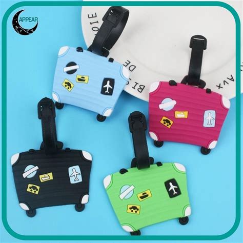 Appear กระเป ๋ าถือสัมภาระ Label อุปกรณ ์ เสริมการเดินทาง Pvc การ ์ ตูนกระเป ๋ าเดินทาง Tag
