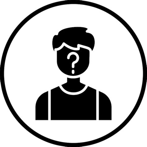 Estilo Del Icono Del Sospechoso Vector Premium