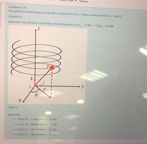 Solved Mahara Questions 6 8 The Particle P Travels Along A