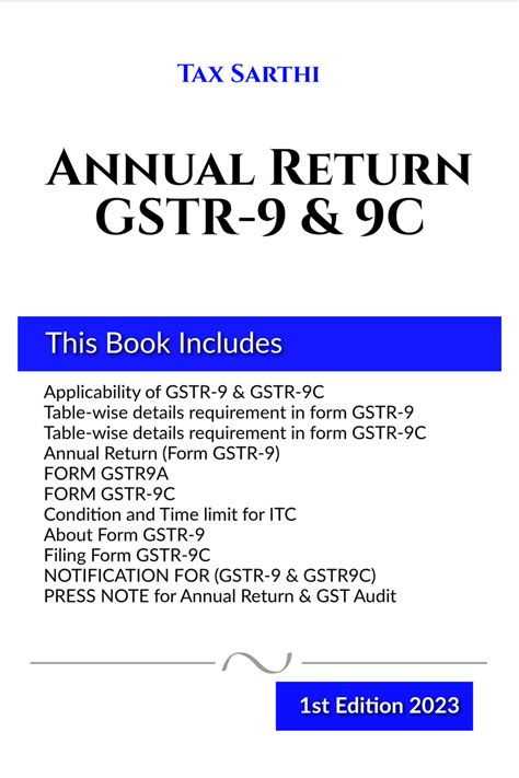 Annual Return Gstr 9 And Gstr 9c 1st Edition 2023
